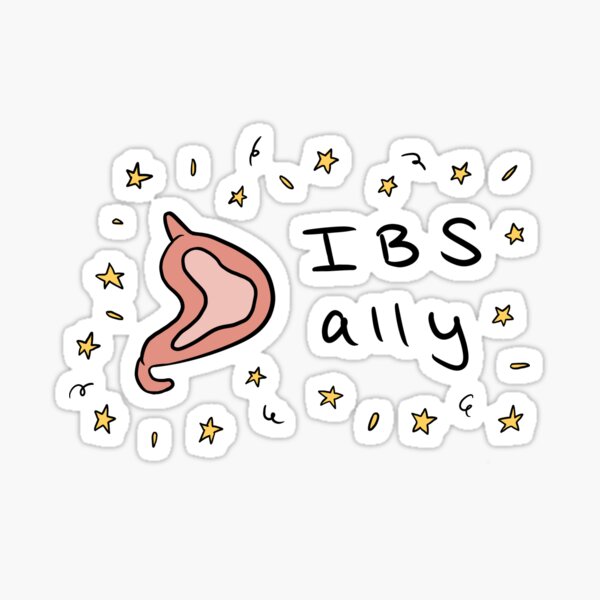 "IBS Ally" Sticker for Sale by leahw18 | Redbubble