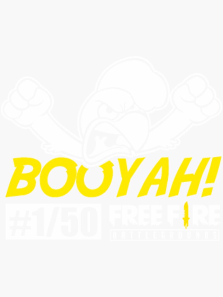 "Booyah Garena Free Fire Battlegrounds" Sticker for Sale by ...
