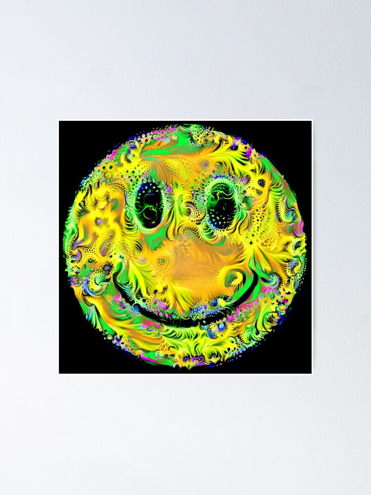 "Trippy Smile" Poster for Sale by AintJames | Redbubble