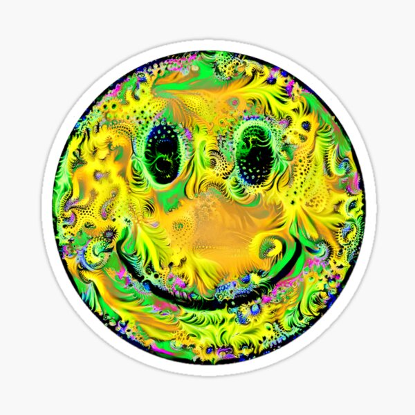 "Trippy Smile" Sticker for Sale by AintJames | Redbubble