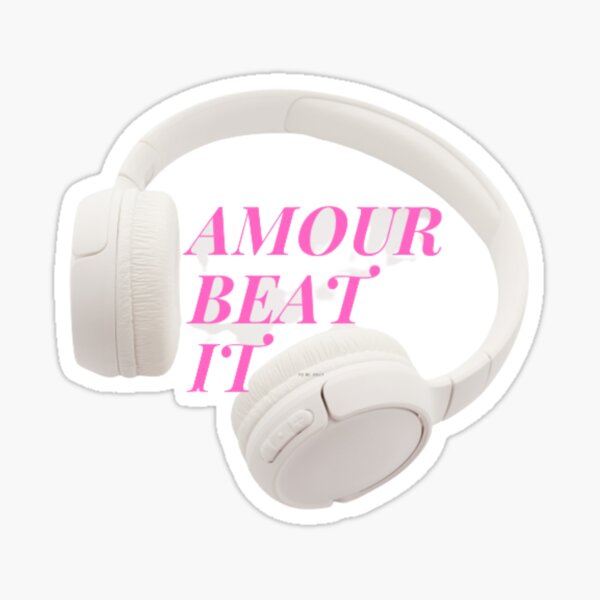 "amour beat it " Sticker for Sale by methmi | Redbubble