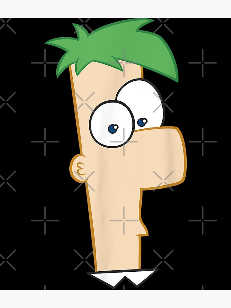 "Large Ferb Face" Poster for Sale by KarElizabeth | Redbubble