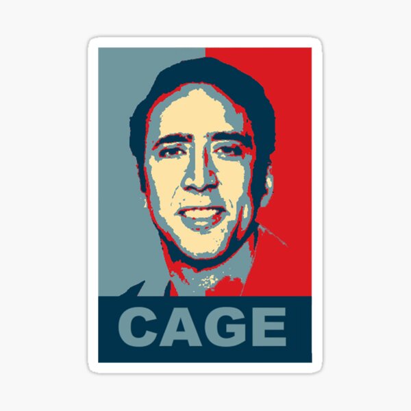 "Mens Funny CAGE 2021" Sticker for Sale by AxelEbert69 | Redbubble