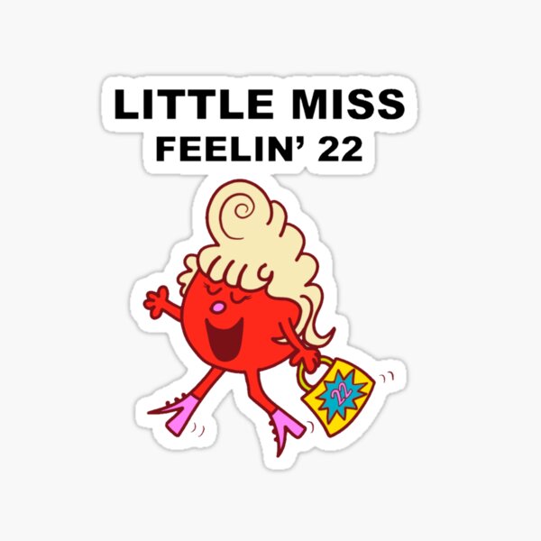 "Little Miss Taylor Swift (22)" Sticker for Sale by annelisewolfe ...