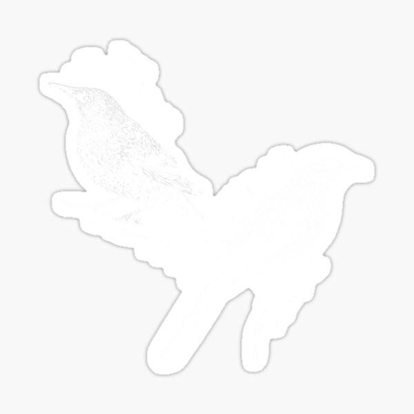 "Nightingale and Starling" Sticker for Sale by Wilsonunter | Redbubble