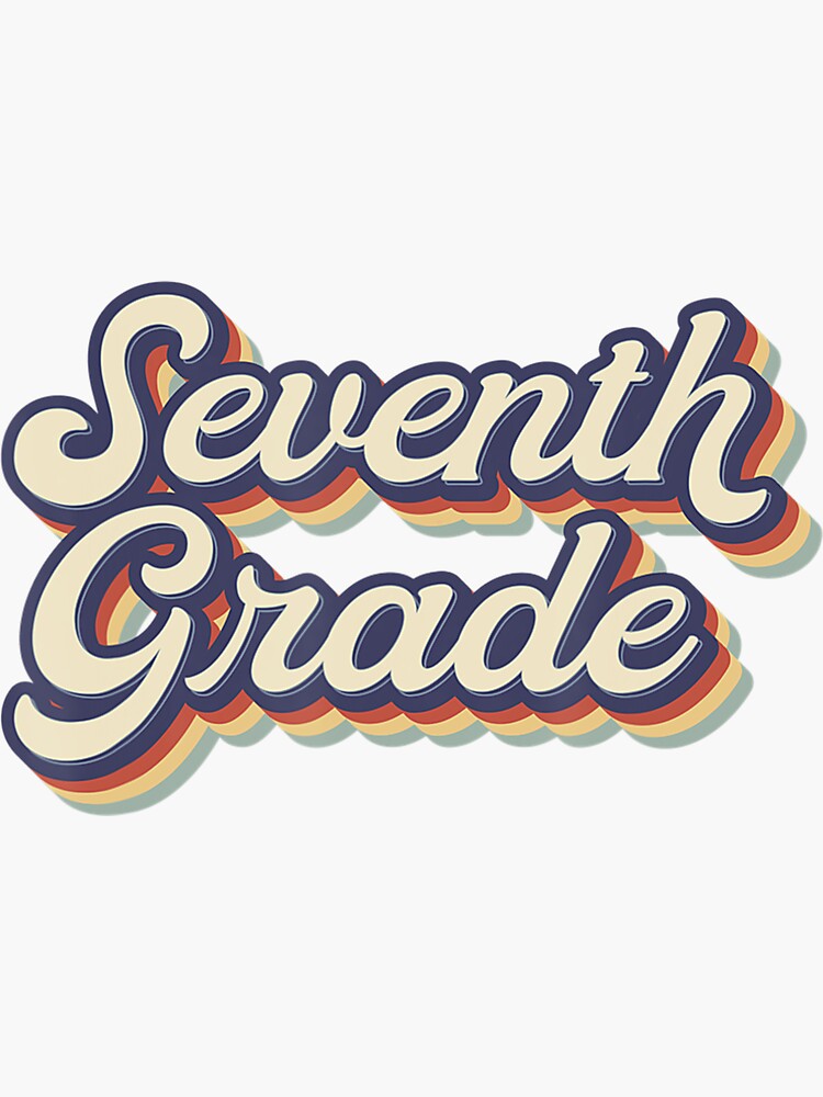 "Seventh Grade Teacher Retro Vintage 7th Grade Teacher Team" Sticker ...