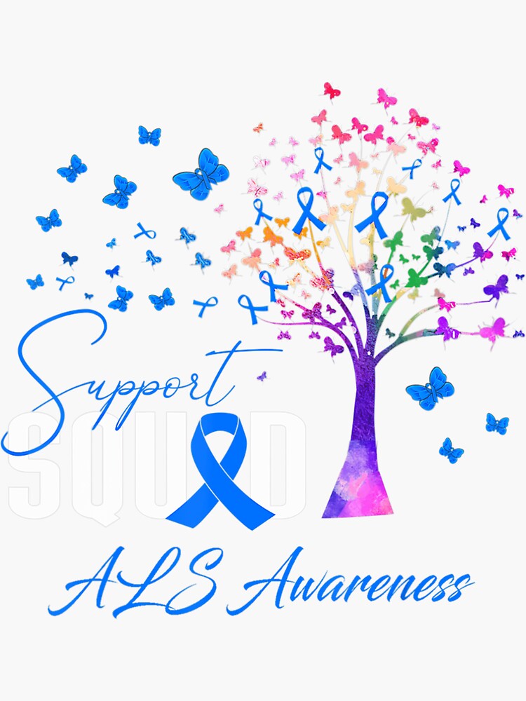 "Support Squad For Als Awareness " Sticker for Sale by DylanMisa ...