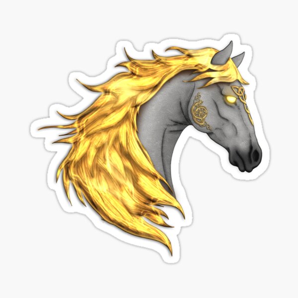 "Sleipnir" Sticker for Sale by Black-MT-Design | Redbubble
