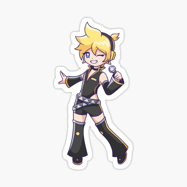 "Kagamine Len Chibi" Sticker for Sale by PointlessBlcny | Redbubble
