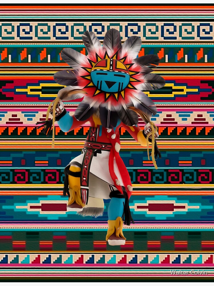 "Kachina Doll Art" Sticker for Sale by Walter Colvin | Redbubble