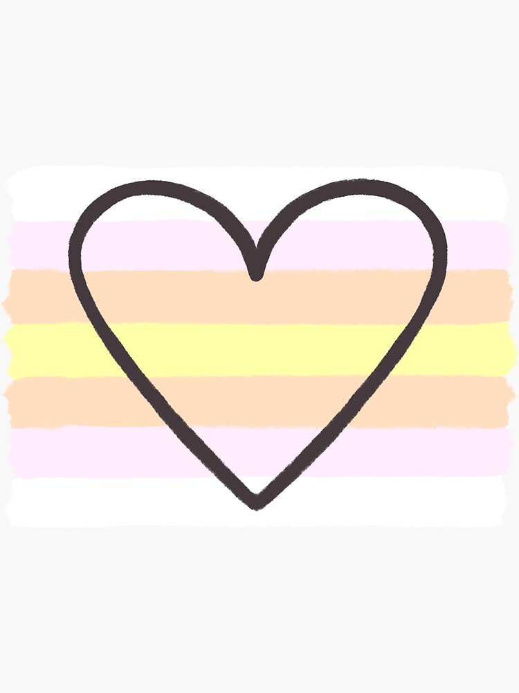 "Pangender heart flag" Sticker for Sale by BugPokemonBoy | Redbubble