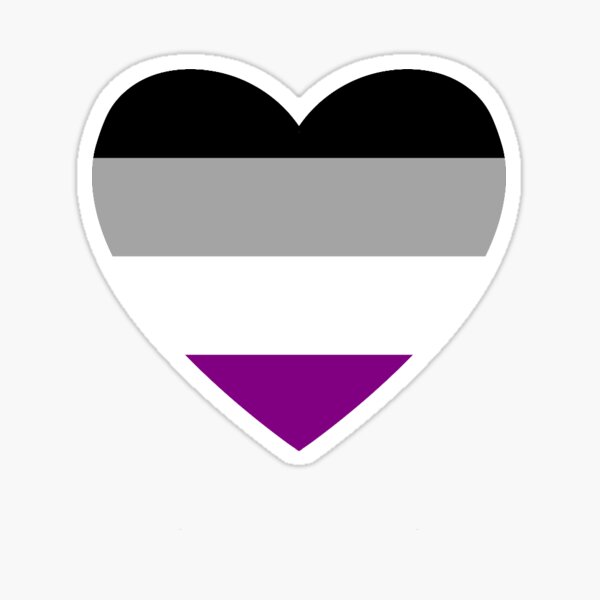 "Ace Pride Flag Heart" Sticker for Sale by zoocuties | Redbubble