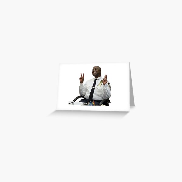 "Happy Captain Holt" Greeting Card for Sale by DinoMars | Redbubble