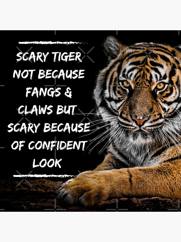 "Tiger Inspiration " Sticker for Sale by inspiringifts | Redbubble