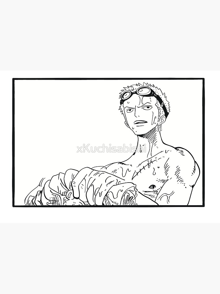 "One Piece Zoro Manga B/W" Poster for Sale by xKuchisabishi | Redbubble