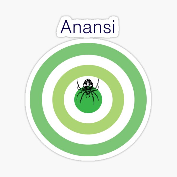 "Anansi" Sticker by corinnebasabe | Redbubble