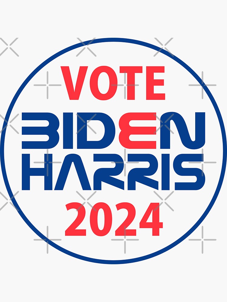 "BIDEN HARRIS drawing" Sticker for Sale by Blondiabshop | Redbubble