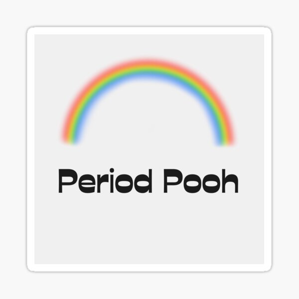 "Period Pooh" Sticker for Sale by DiscoCheetah | Redbubble