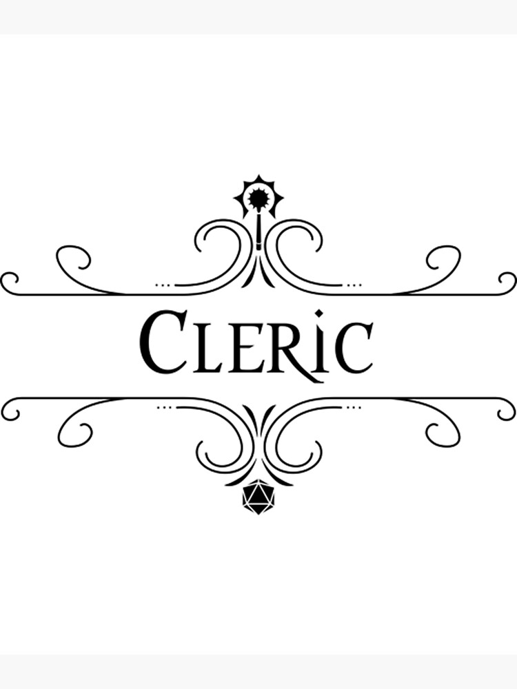 "Cleric Class" Poster for Sale by JassoEden | Redbubble