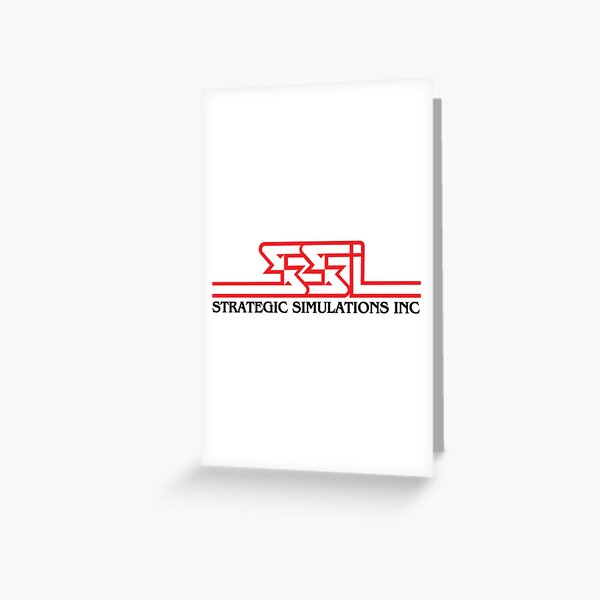"Retro Computer Games Strategic Simulations Inc SSI Logo" Greeting Card ...