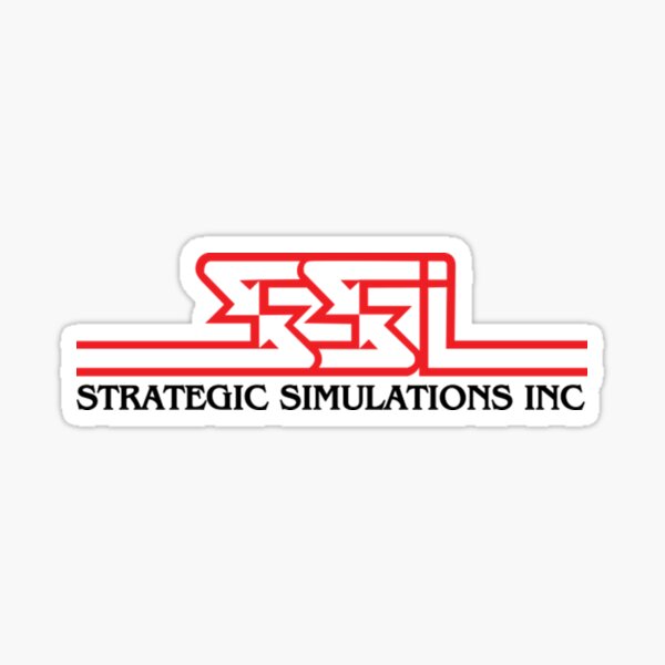 "Retro Computer Games Strategic Simulations Inc SSI Logo" Sticker for ...