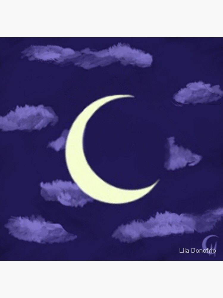 "Purple Moon" Sticker for Sale by ChaoticMoon | Redbubble
