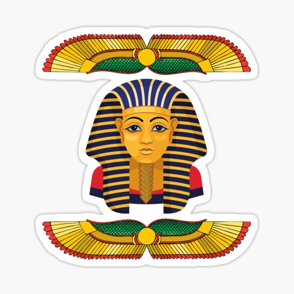 "Egyptian Pharaoh " Sticker for Sale by ArtOfStars | Redbubble