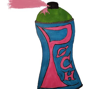 "poch spray" Sticker for Sale by Squiggs1386 | Redbubble