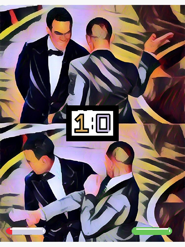 "Funny Will Smith Slaps Chris Meme - Oscars 2022 " Sticker for Sale by ...