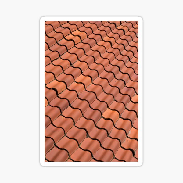 "Tiled Roof" Sticker for Sale by Thaddeus Zajdowicz | Redbubble