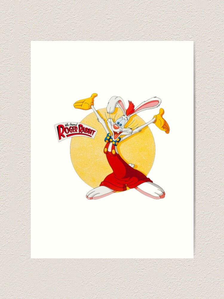 "Roger Rabbit logo" Art Print for Sale by brussouilisse | Redbubble