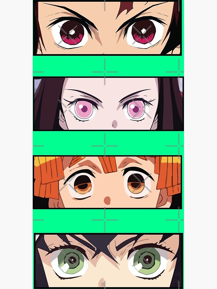 "Demon Slayer Eyes Sticker Pack | Demon Slayer" Poster for Sale by ZLDK ...
