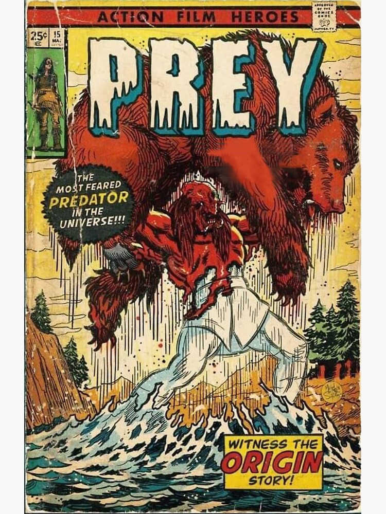 "predator prey comic" Sticker for Sale by KickACow | Redbubble