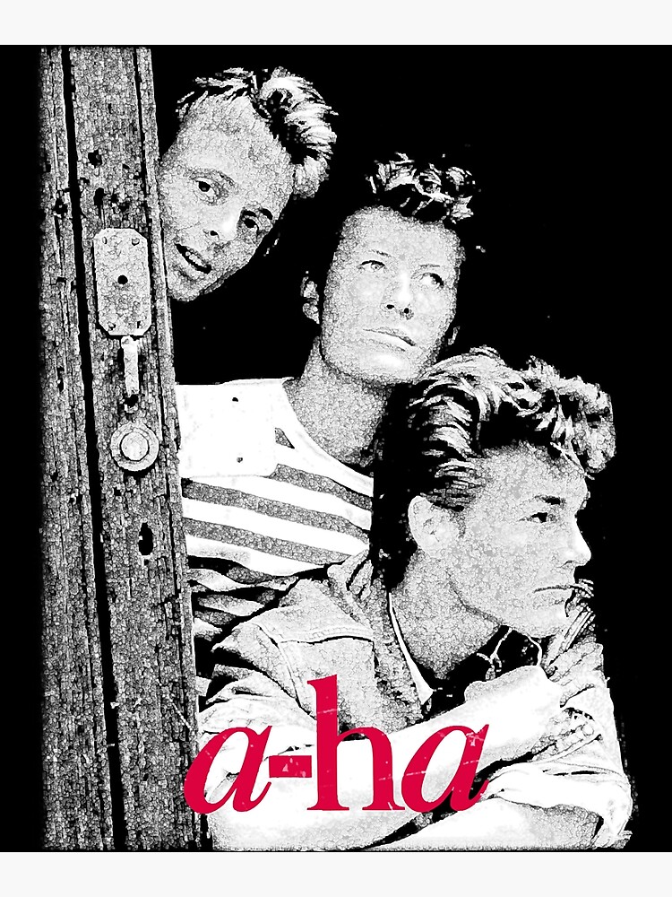 "a-ha band 80s retro classic tshirt design " Poster for Sale by ...