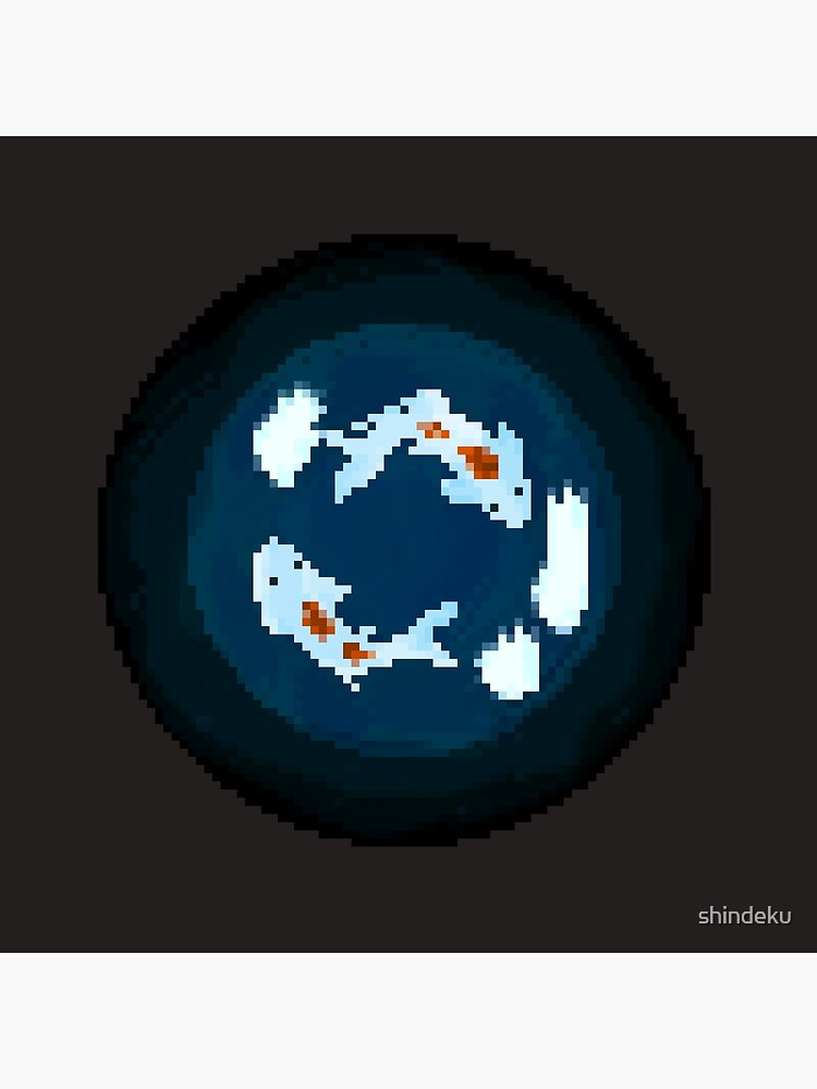 "Koi Fish in a Bowl Pixel Art" Photographic Print for Sale by shindeku ...