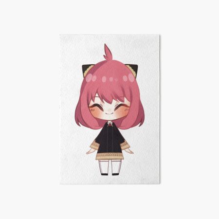 "Cute Chibi Anya Forger" Art Board Print for Sale by Chiickann | Redbubble