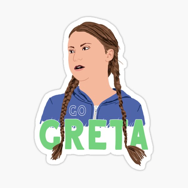 "Beautiful Model Go Greta" Sticker for Sale by LieselotteOtt | Redbubble