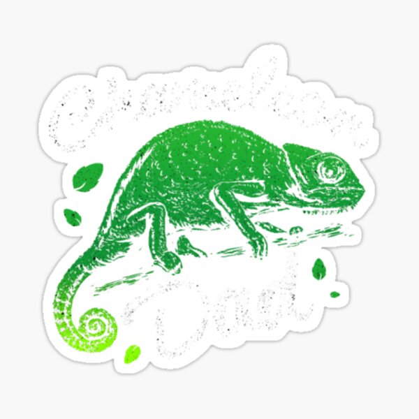 "Chameleon" Sticker for Sale by GLAMOUREXOTIC | Redbubble