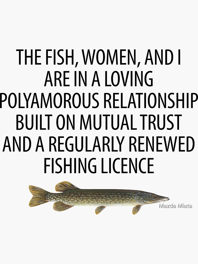 "Polyamorous Fish" Sticker for Sale by AmosMenin | Redbubble