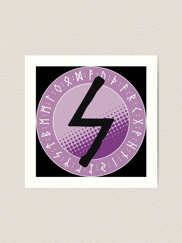 "Sowilo (Sun) - Viking Runes and Runic Symbols" Art Print for Sale by ...