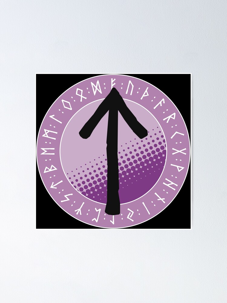 "Tiwaz (Victory) - Viking Runes and Runic Symbols" Poster for Sale by ...