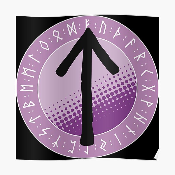 "Tiwaz (Victory) - Viking Runes and Runic Symbols" Poster for Sale by ...