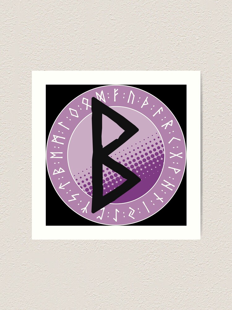 "Berkano (Birth) - Viking Runes and Runic Symbols" Art Print for Sale ...