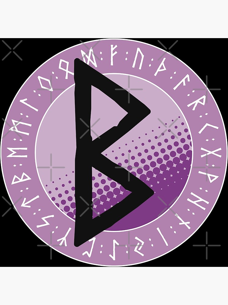 "Berkano (Birth) - Viking Runes and Runic Symbols" Art Print for Sale ...