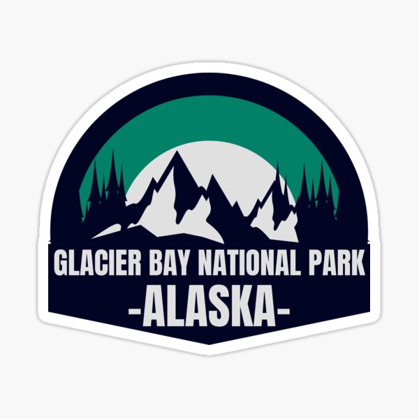 "Glacier Bay National Park " Sticker for Sale by retrotravelart | Redbubble