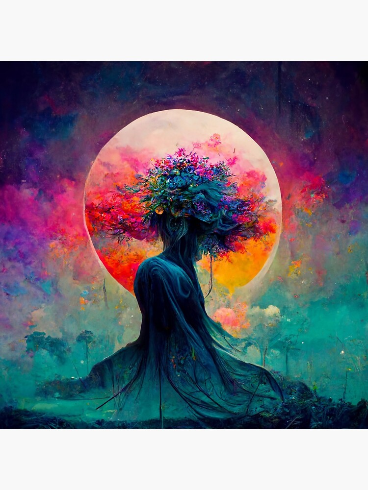 "Flower Spirit Goddess" Poster for Sale by SliceOfColor | Redbubble