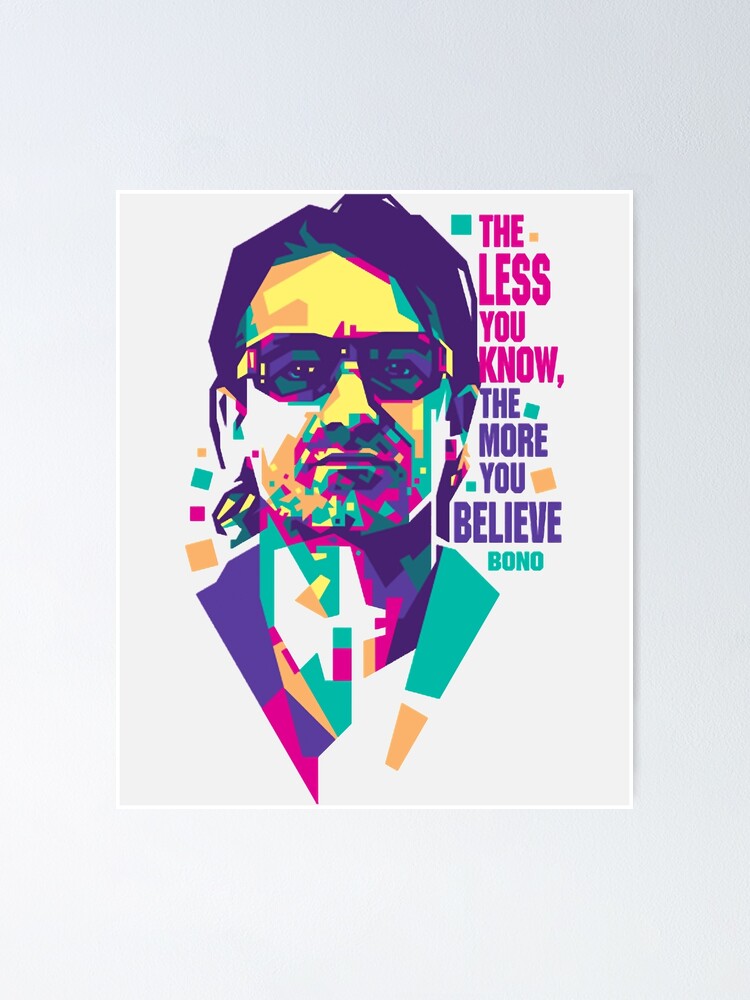 "BONO U2 LOGO" Poster for Sale by dorajamieuw | Redbubble