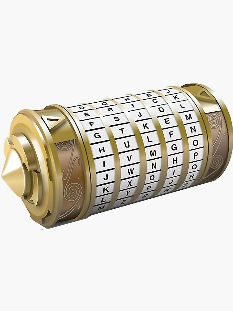 "The Cryptex DaVinci Code " Sticker for Sale by FlacDesigns | Redbubble