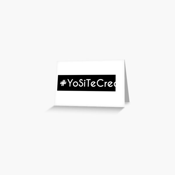 Tarjetas de felicitación «Yo Si Te Creo - Creo En Ti Español (blanco ...
