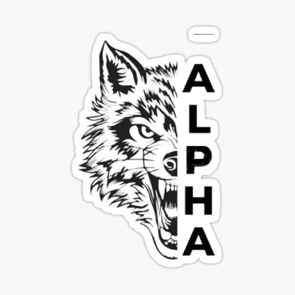 "ALPHA" Sticker for Sale by SherMark | Redbubble